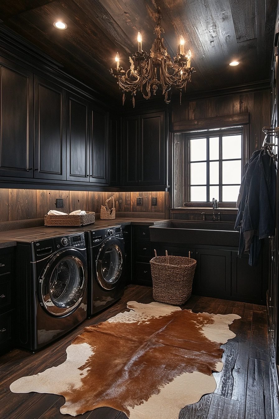 29 Western Gothic Laundry Room Ideas For A Dramatically Stylish Spin Cycle - Courtneys World