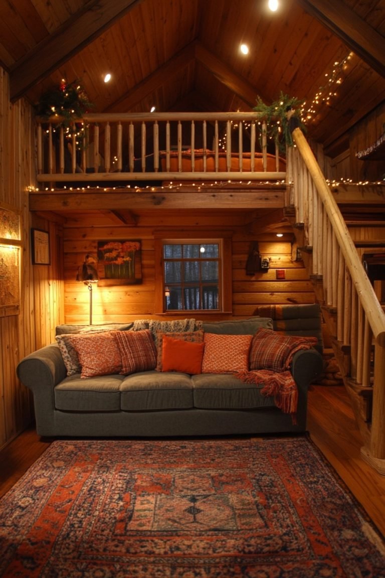 29 Small Cabin Interior With Loft Ideas For Smart Space-Saving ...