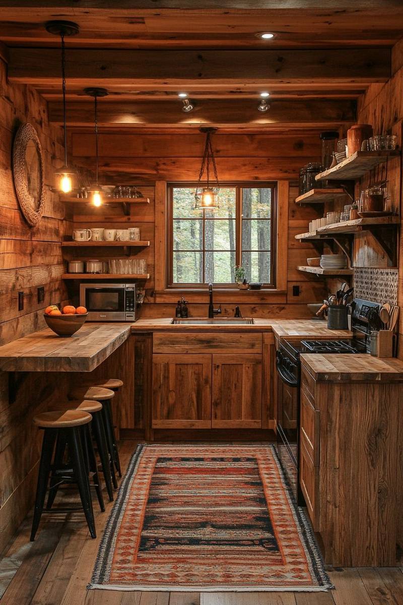 29 Small Cabin Kitchen Ideas That Blend Function And Aesthetic ...