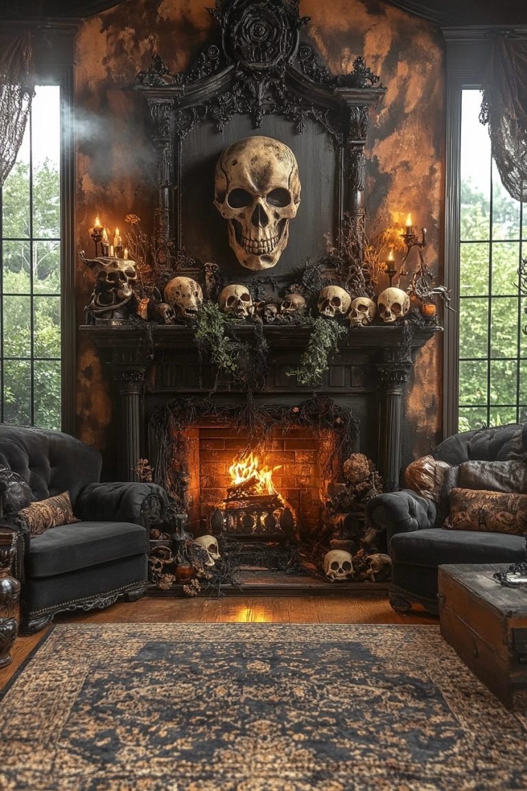 29 Halloween Decor Living Room Ideas For A Stylishly Spooky Makeover ...
