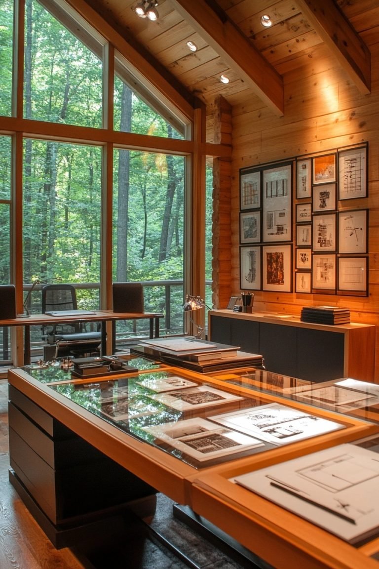 29 Small Cabin Interior Office Ideas For Designing A Small Yet ...