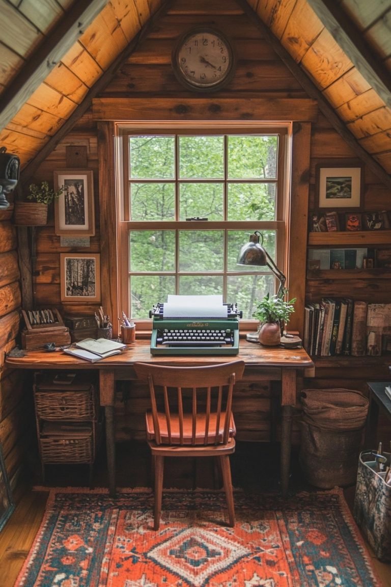 29 Small Cabin Office Ideas For A Cozy And Productive Workspace ...