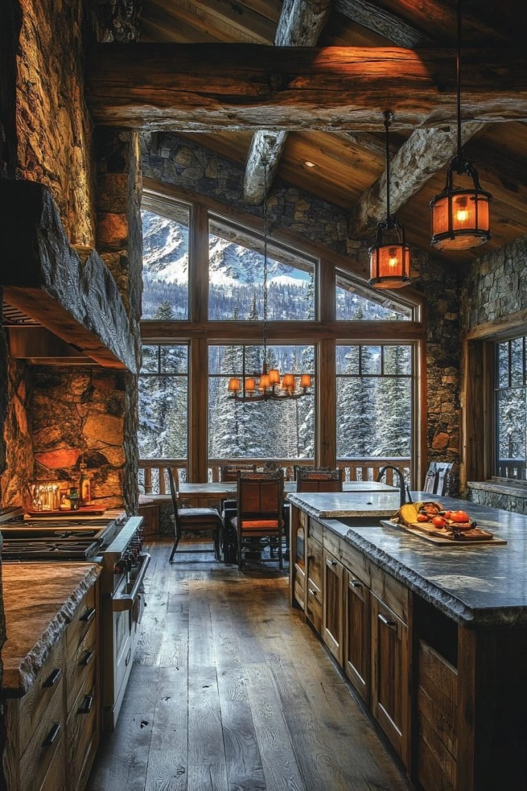 29 Little Cabin Kitchen Ideas For A Warm And Inviting Cooking Area ...