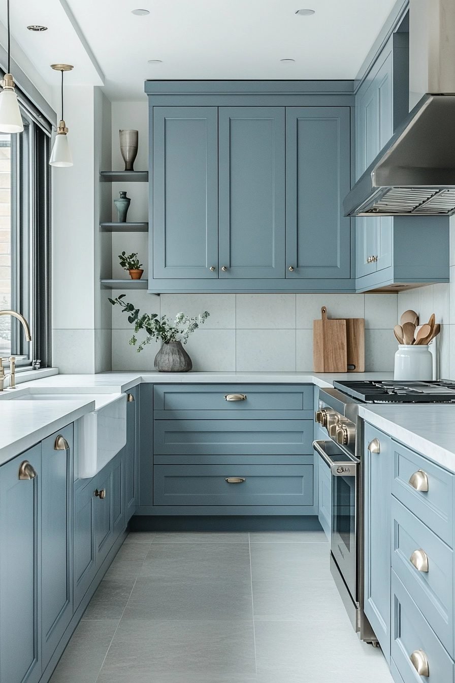 19 Blue Kitchen Cabinets That Bring Color And Personality To Your Space ...