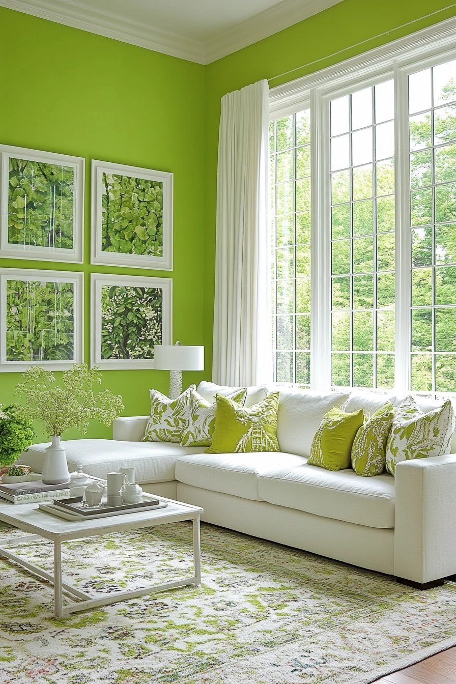 29 Green Living Room Ideas To Refresh Your Home's Style - Courtneys World