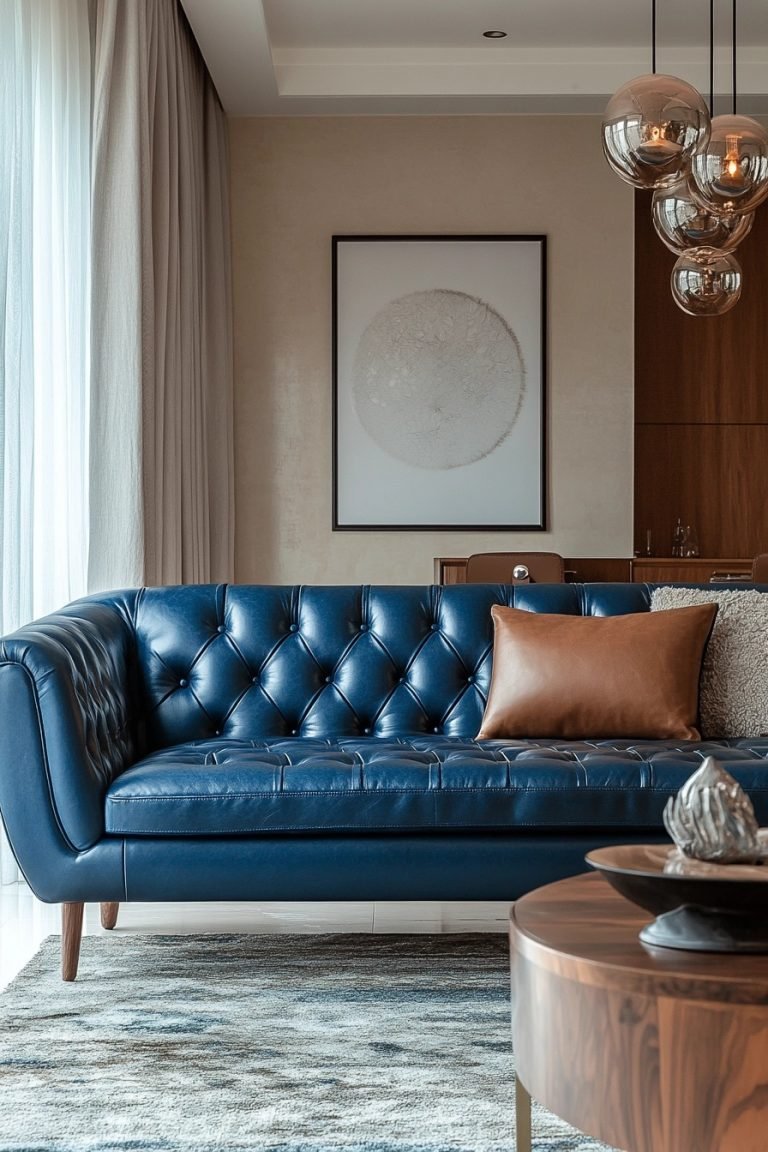 29 Blue Couch Living Room Ideas For A Calm And Sophisticated Vibe ...