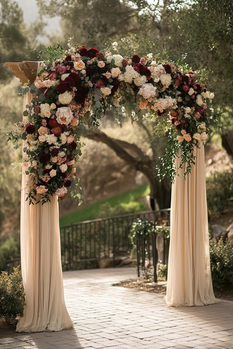 29 Boho Wedding Arch Ideas To Create A Dreamy Backdrop - Courtneys World