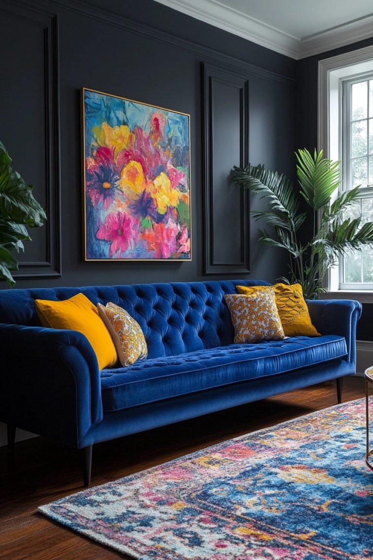 29 Blue Couch Living Room Ideas For A Calm And Sophisticated Vibe ...