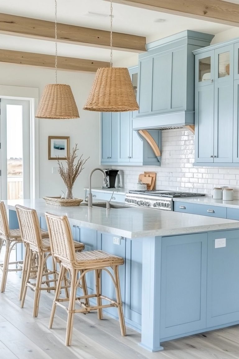 19 Powder Blue Kitchen Cabinets For A Fresh And Airy Kitchen Design 19 Powder Blue Kitchen Cabinets For A Fresh And Airy Kitchen Design