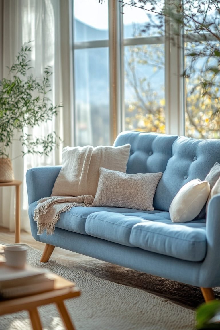 29 Blue Couch Living Room Ideas For A Calm And Sophisticated Vibe ...