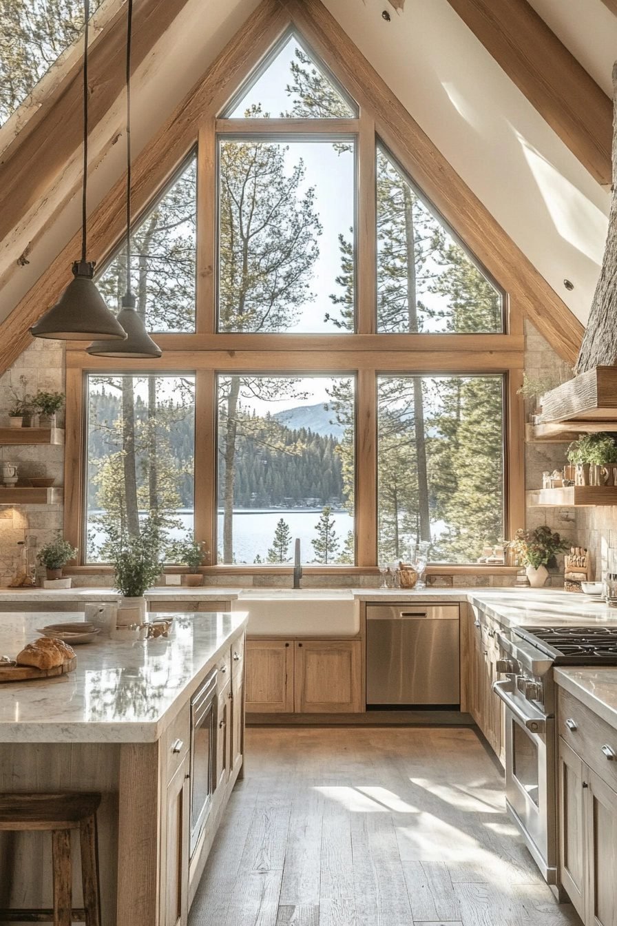 29 Little Cabin Kitchen Ideas For A Warm And Inviting Cooking Area ...