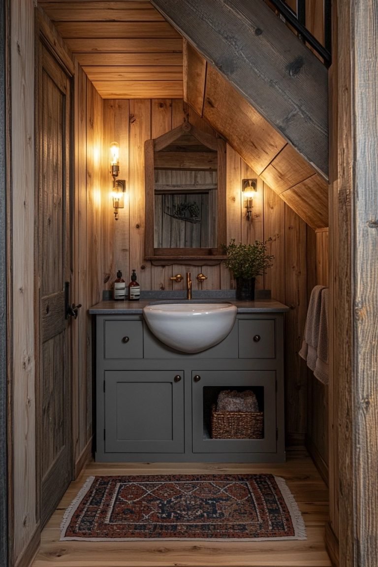 29 Little Cabin Bathroom Ideas That Make Small Spaces Shine - Courtneys ...
