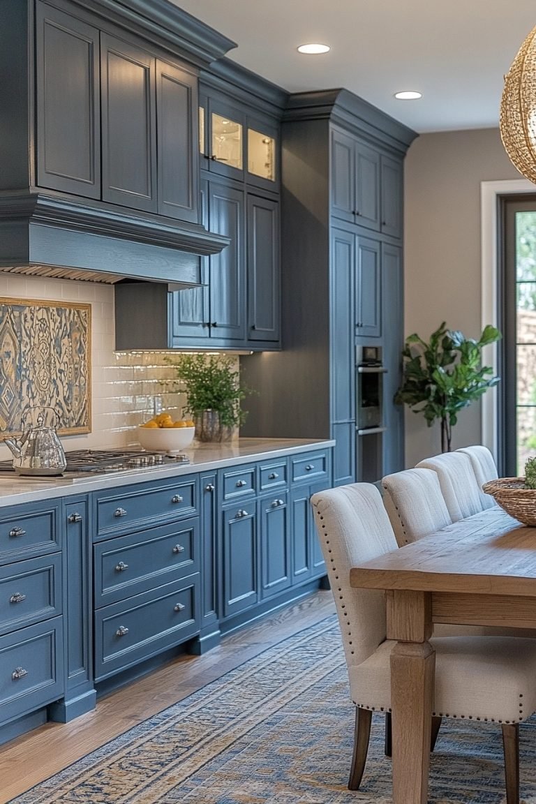 19 Blue Kitchen Cabinets That Bring Color And Personality To Your Space ...