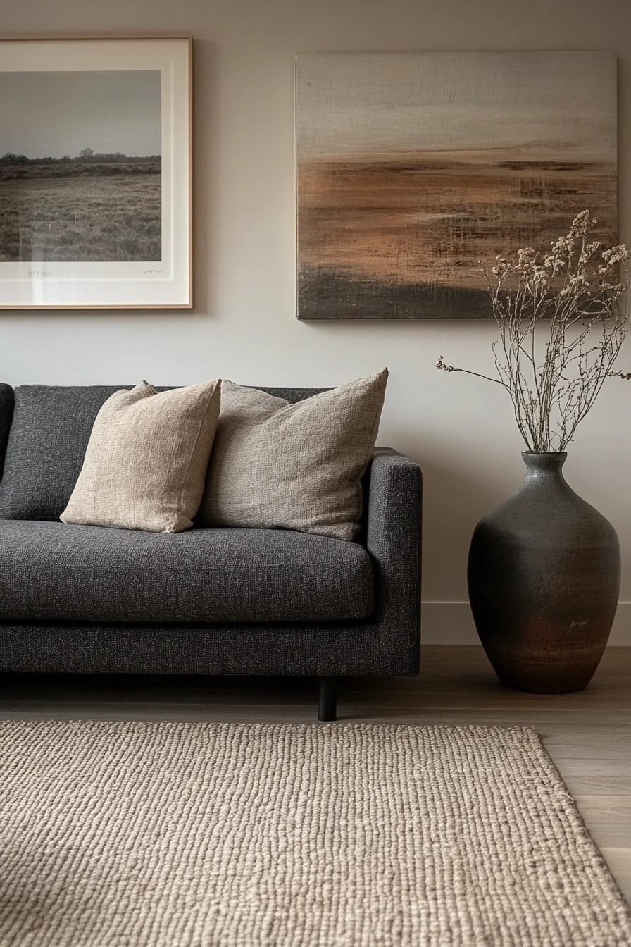 29 Dark Grey Sofa Living Room Ideas That Balance Style And Comfort - Courtneys World