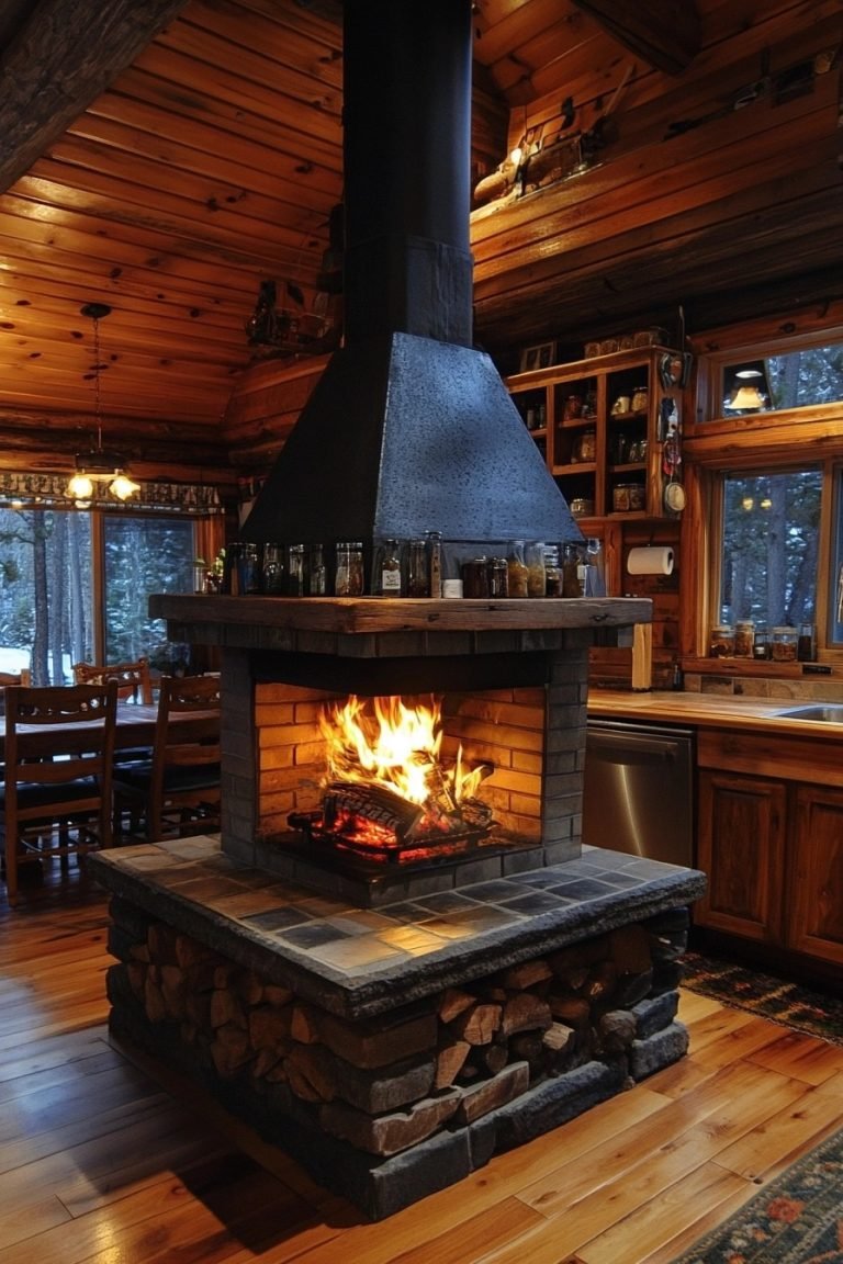 29 Little Cabin Kitchen Ideas For A Warm And Inviting Cooking Area ...
