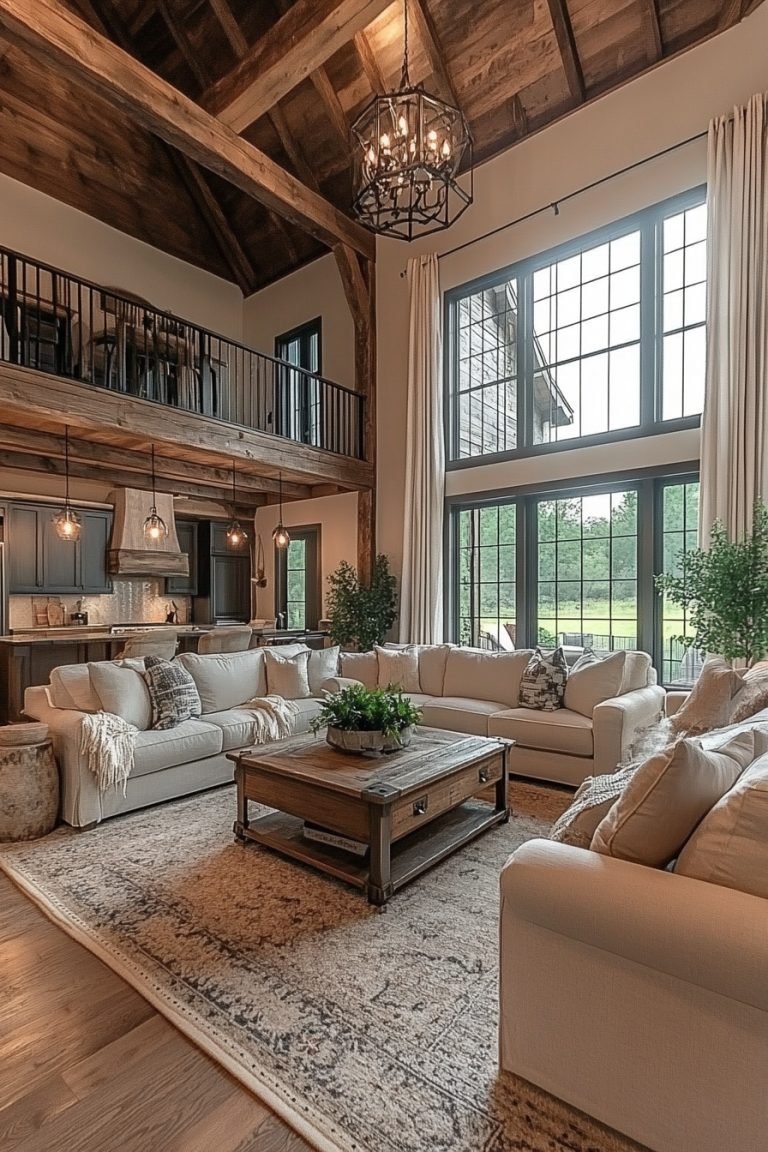 29 Barndominium Living Room Ideas To Blend Modern And Farmhouse Styles ...