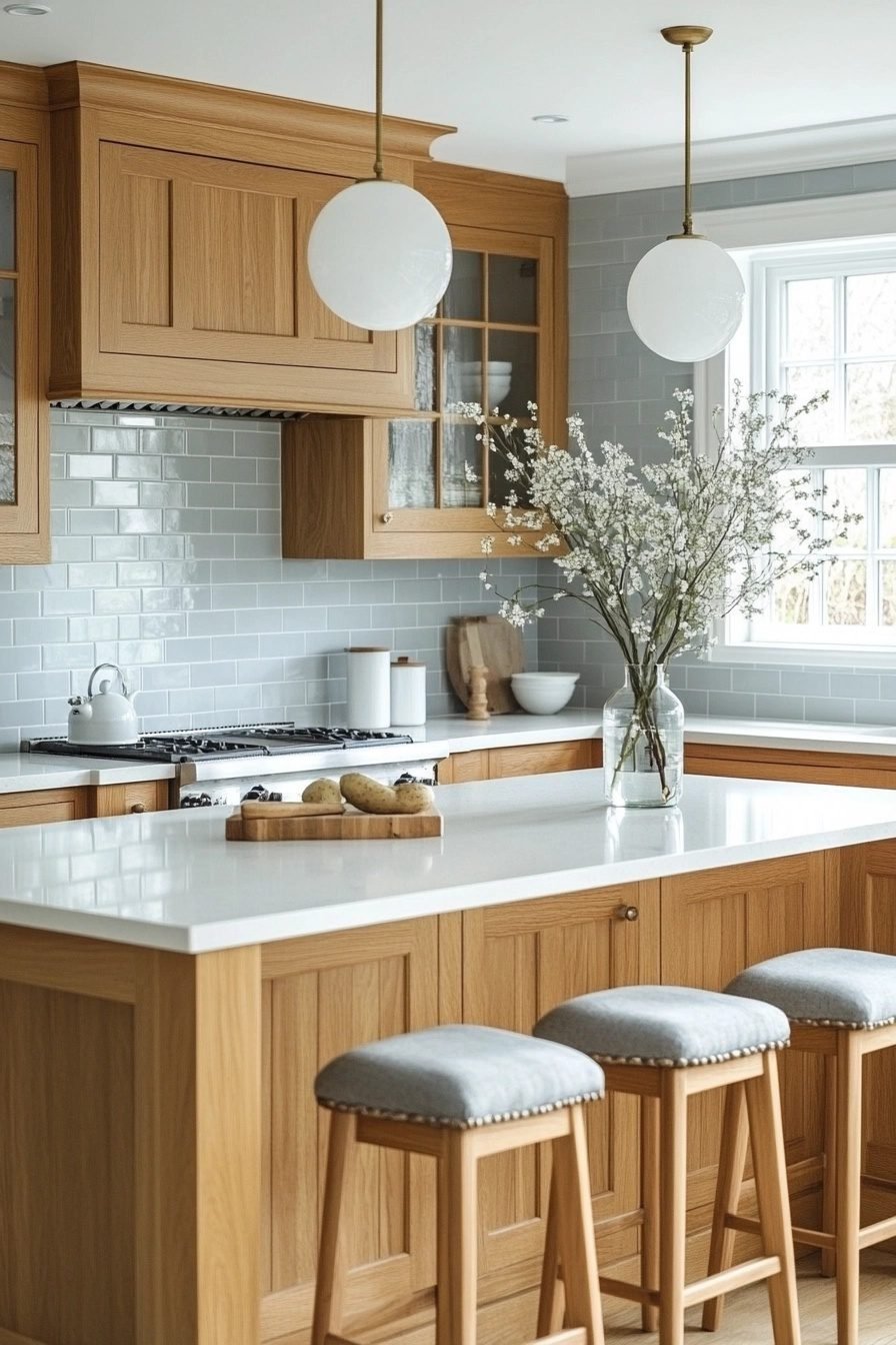 19 Oak Kitchen Cabinets That Showcase The Beauty Of Natural Wood ...