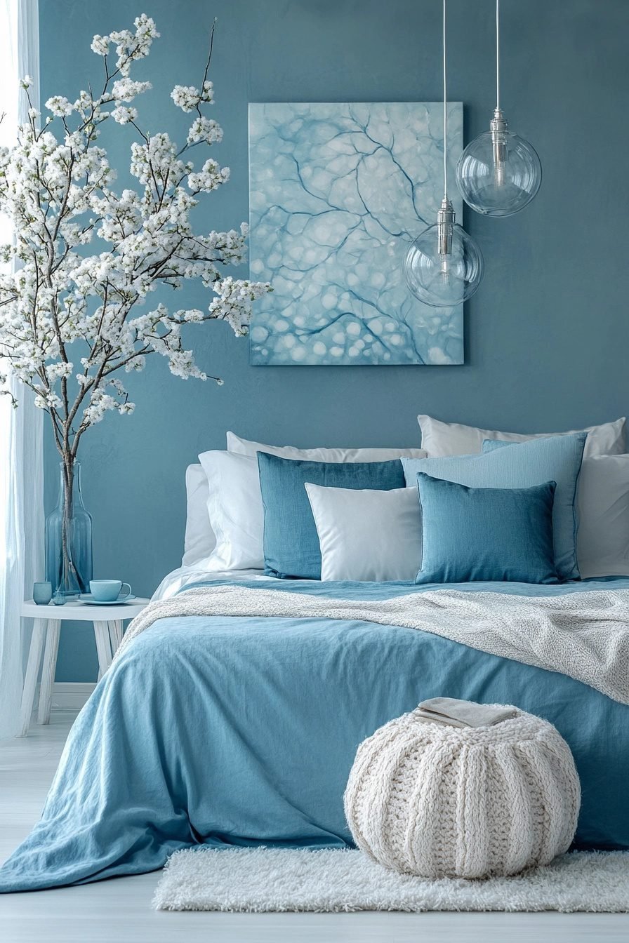 29 Moody Blue Bedroom Ideas For A Dark And Dreamy Vibe - Courtneys World
