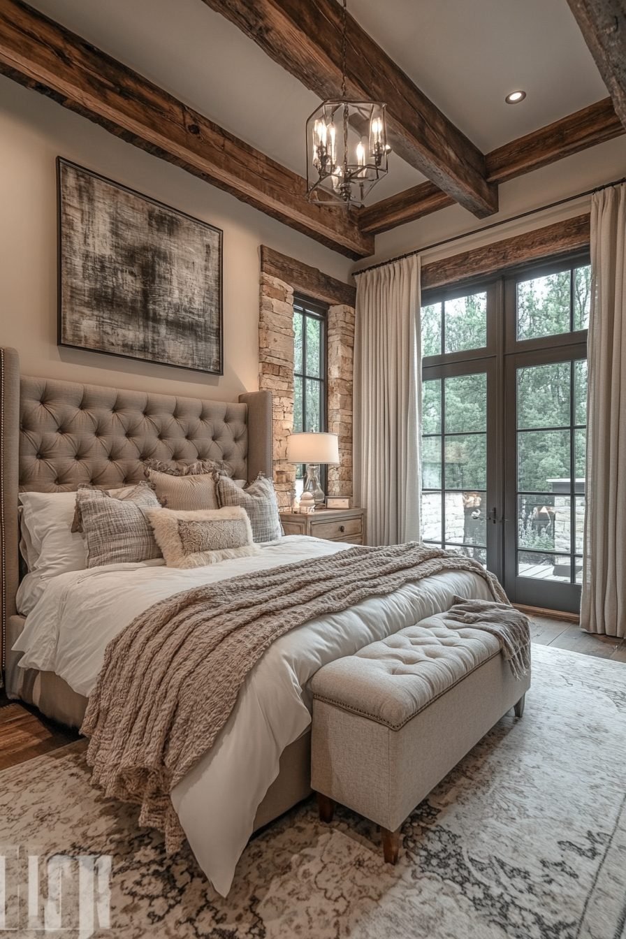 29 Rustic Farmhouse Bedroom Ideas For A Modern Twist On Country Style ...