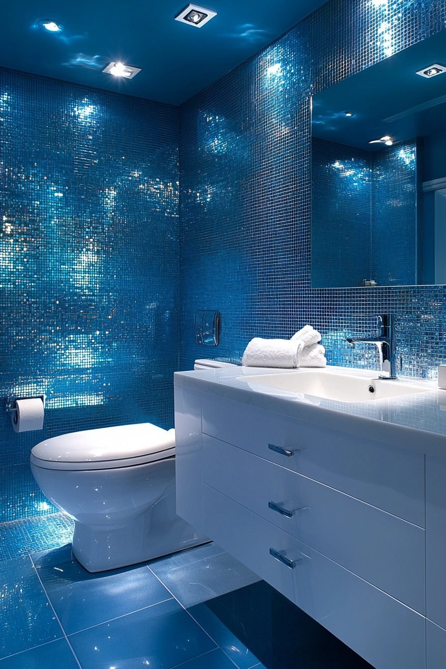 29 Blue Bathroom Decor Ideas For A Fresh And Modern Look - Courtneys World