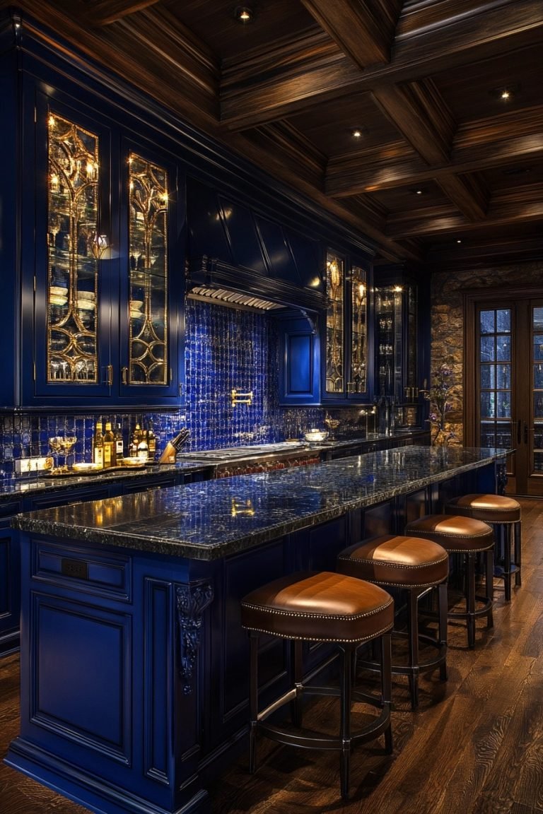 19 Blue Kitchen Cabinets That Bring Color And Personality To Your Space ...