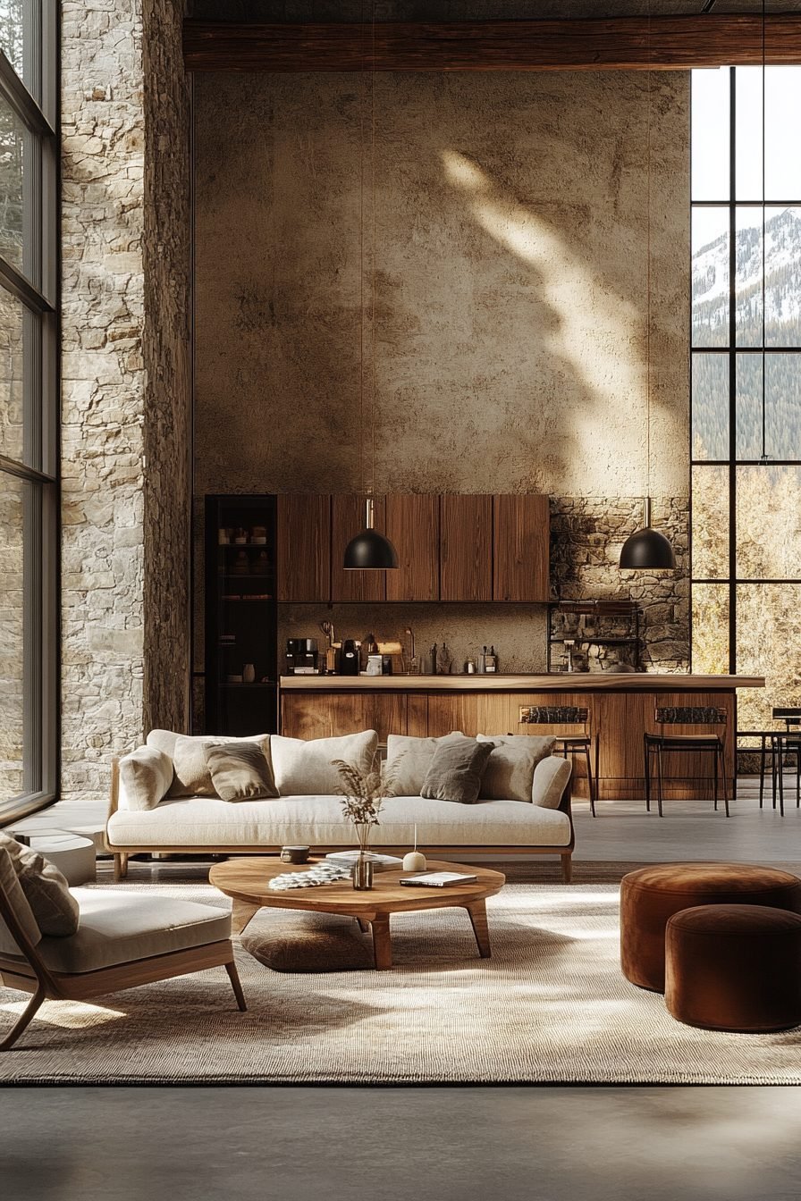 29 Rustic Modern Living Room Ideas To Bring A Fresh Twist To Country ...