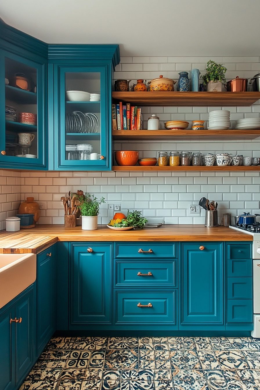 19 Blue Kitchen Cabinets That Bring Color And Personality To Your Space ...