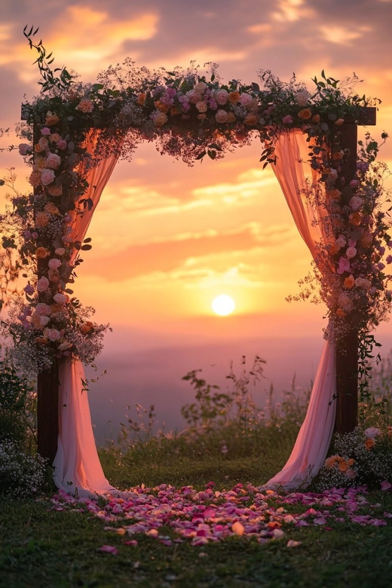 29 Boho Wedding Arch Ideas To Create A Dreamy Backdrop - Courtneys World