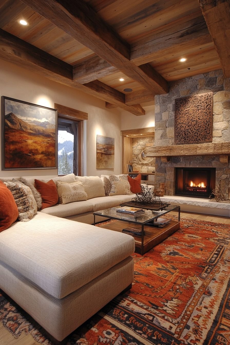 29 Rustic Modern Living Room Ideas To Bring A Fresh Twist To Country ...