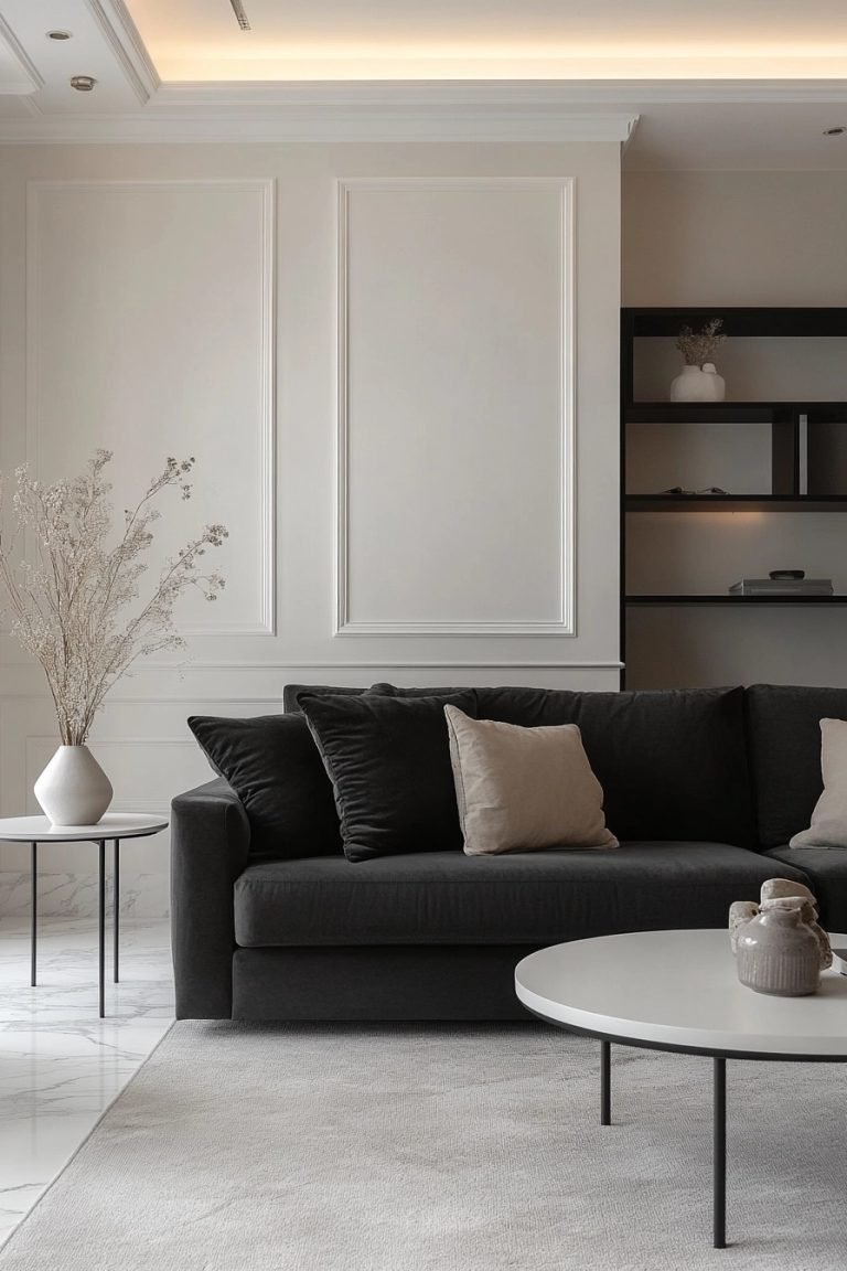 29 Black And White Living Room Ideas For A Chic Monochrome Aesthetic - Courtneys World