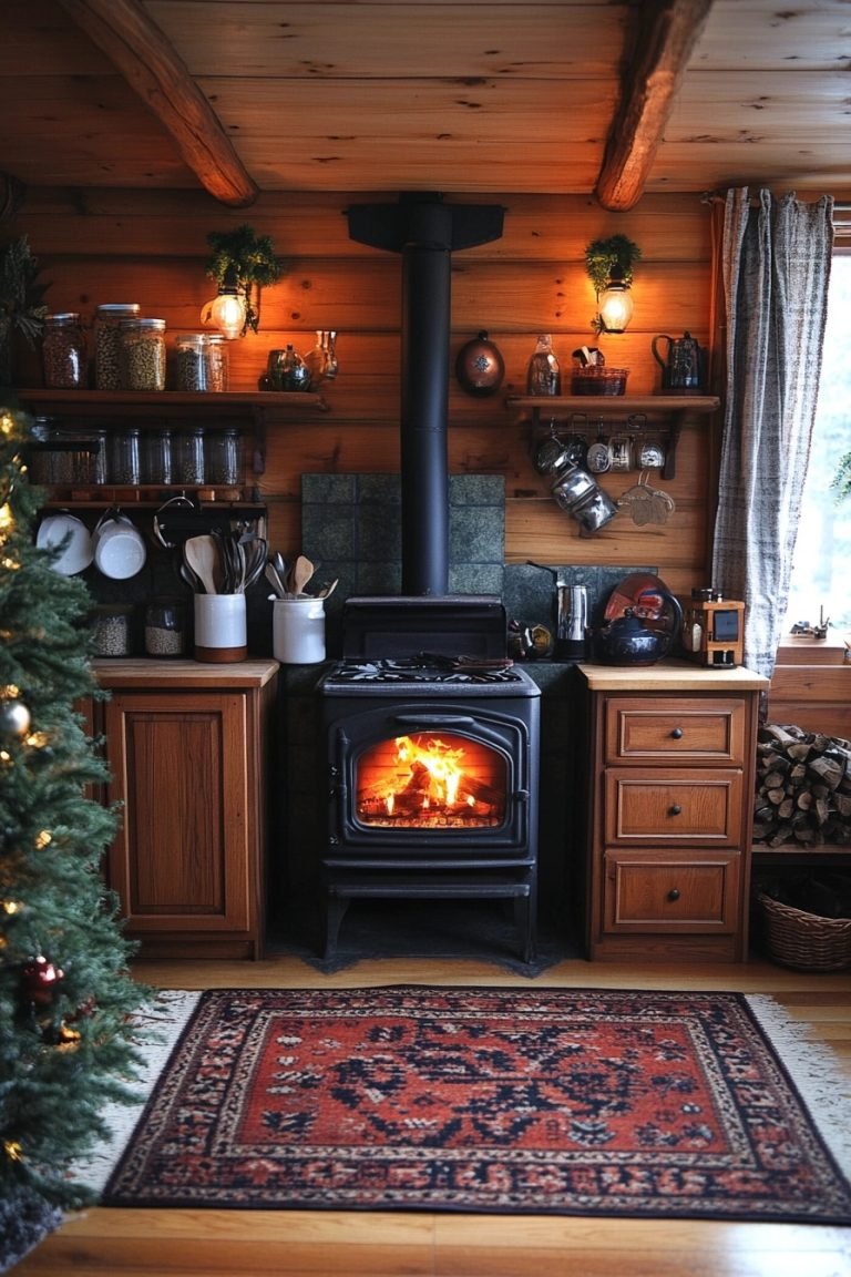 29 Little Cabin Kitchen Ideas For A Warm And Inviting Cooking Area ...