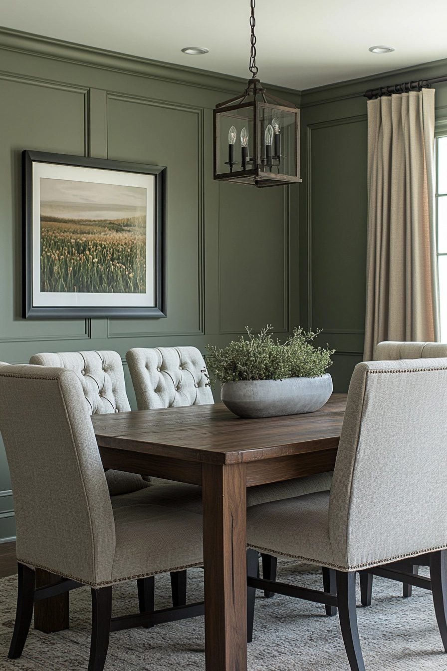 29 Sage Green Dining Room Ideas To Bring A Refreshing Touch To Your ...
