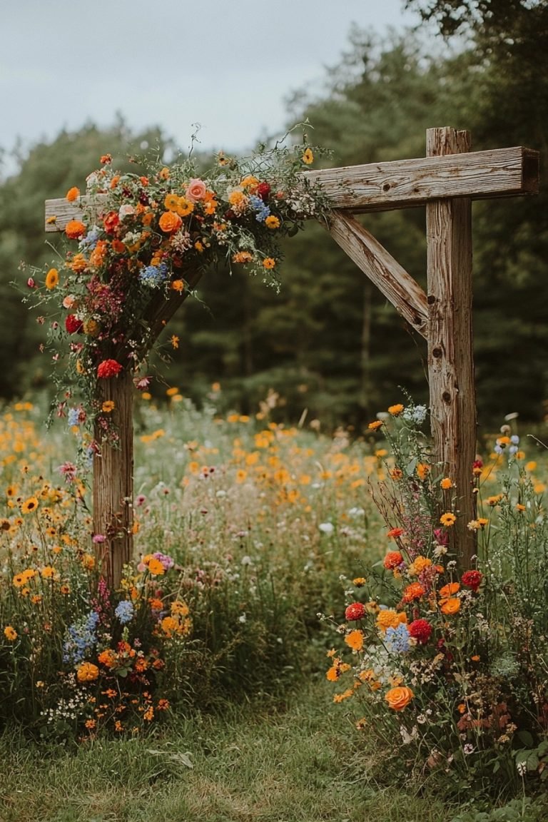 29 Boho Wedding Arch Ideas To Create A Dreamy Backdrop - Courtneys World