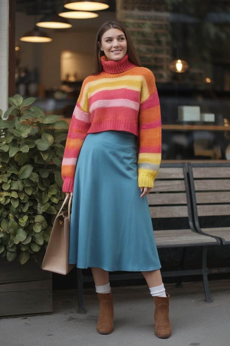 Styling My Cropped Knit Sweater Outfit For Fall