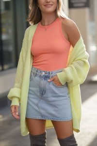 Chic Mini Skirt Layered Outfit Ideas For Every Season