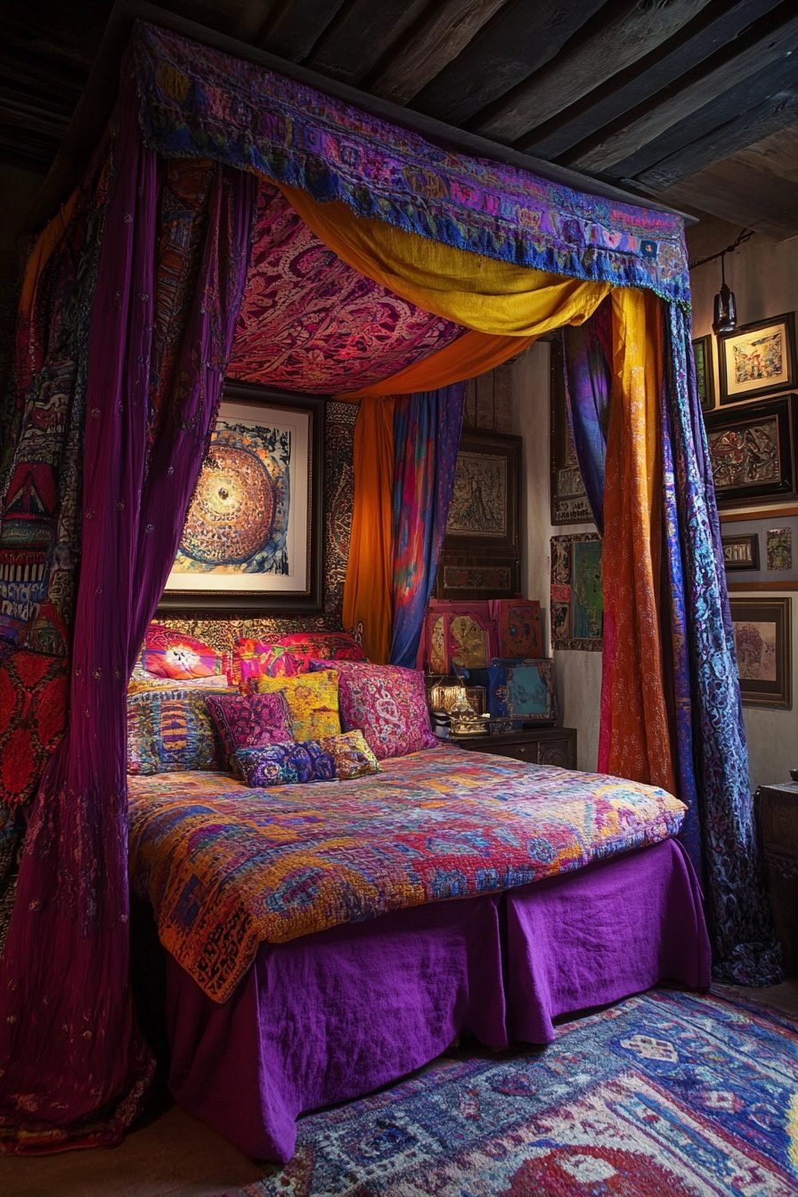 29 Boho Bedroom With Canopy Ideas For Creating A Dreamy Retreat ...
