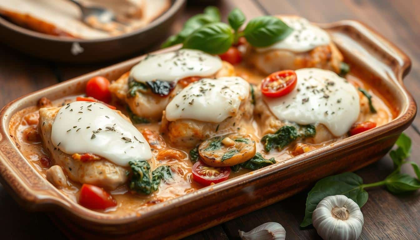 Easy Baked Tuscan Chicken Casserole Recipe