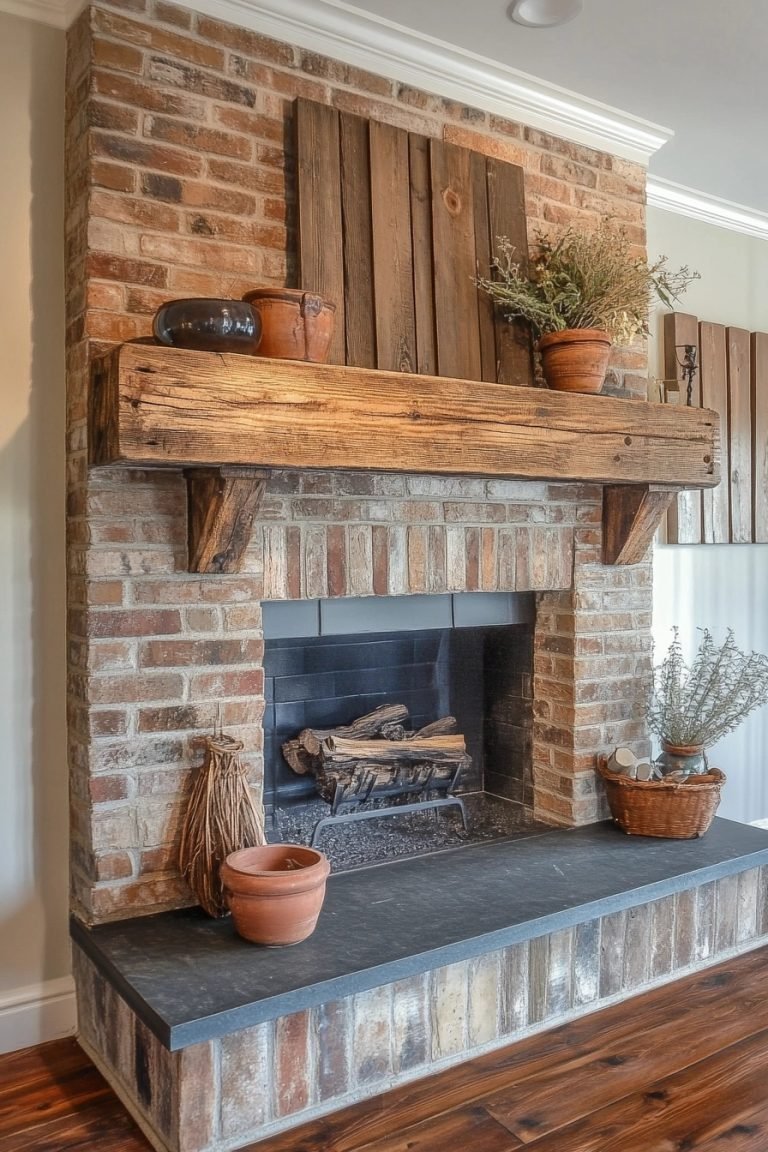 29 Farmhouse Fireplace Ideas To Warm Up Your Home With Style ...