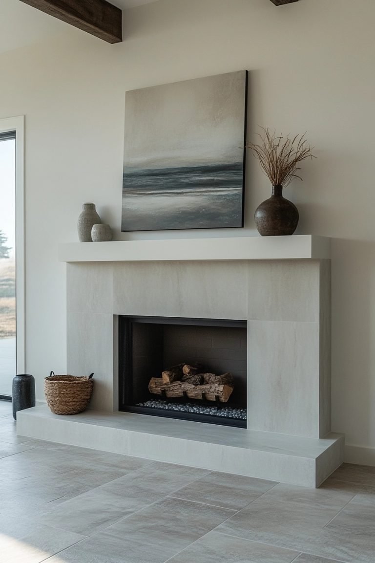 29 Contemporary Mantle Ideas To Make Your Fireplace Shine - Courtneys World