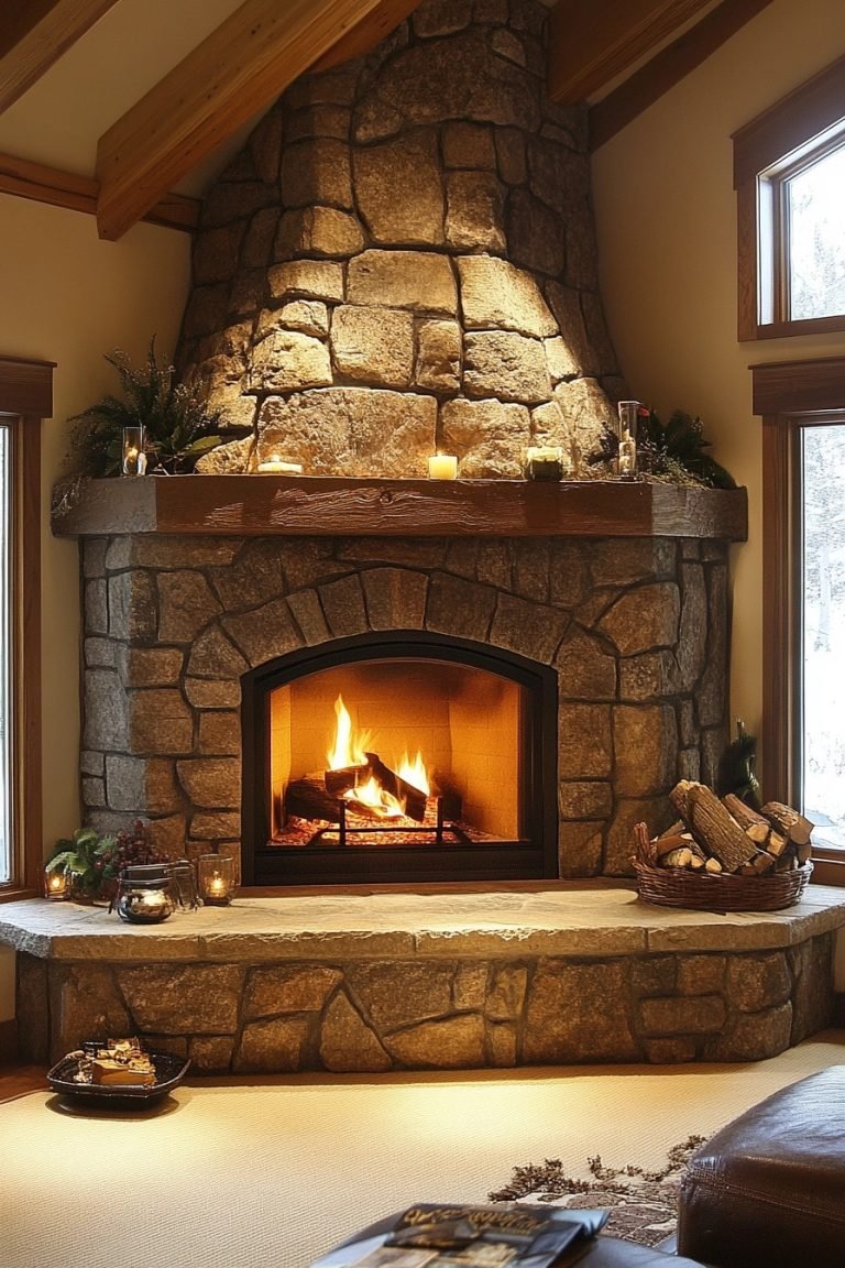 29 Corner Fireplace Makeover Ideas That Bring Warmth And Charm ...
