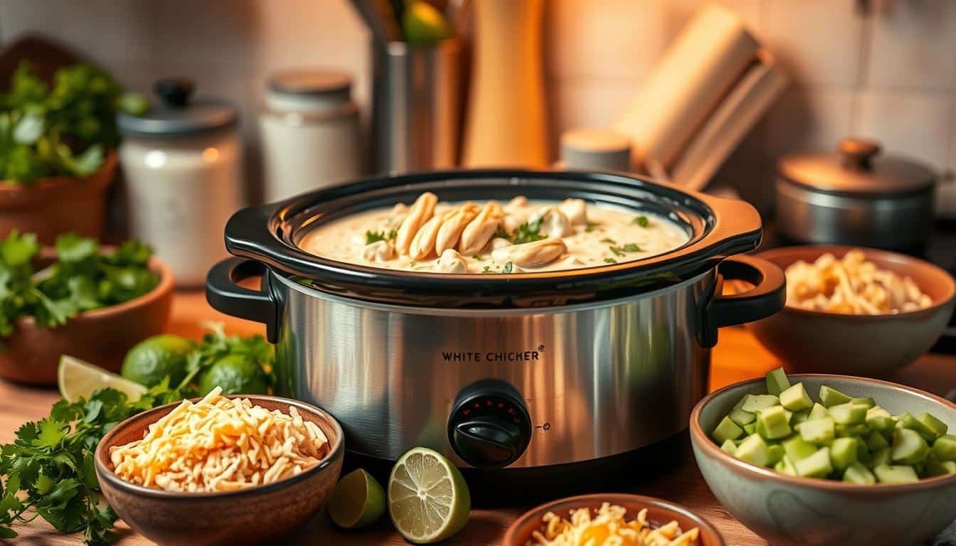 Slow Cooker White Chicken Chili Recipe | Easy Comfort Food