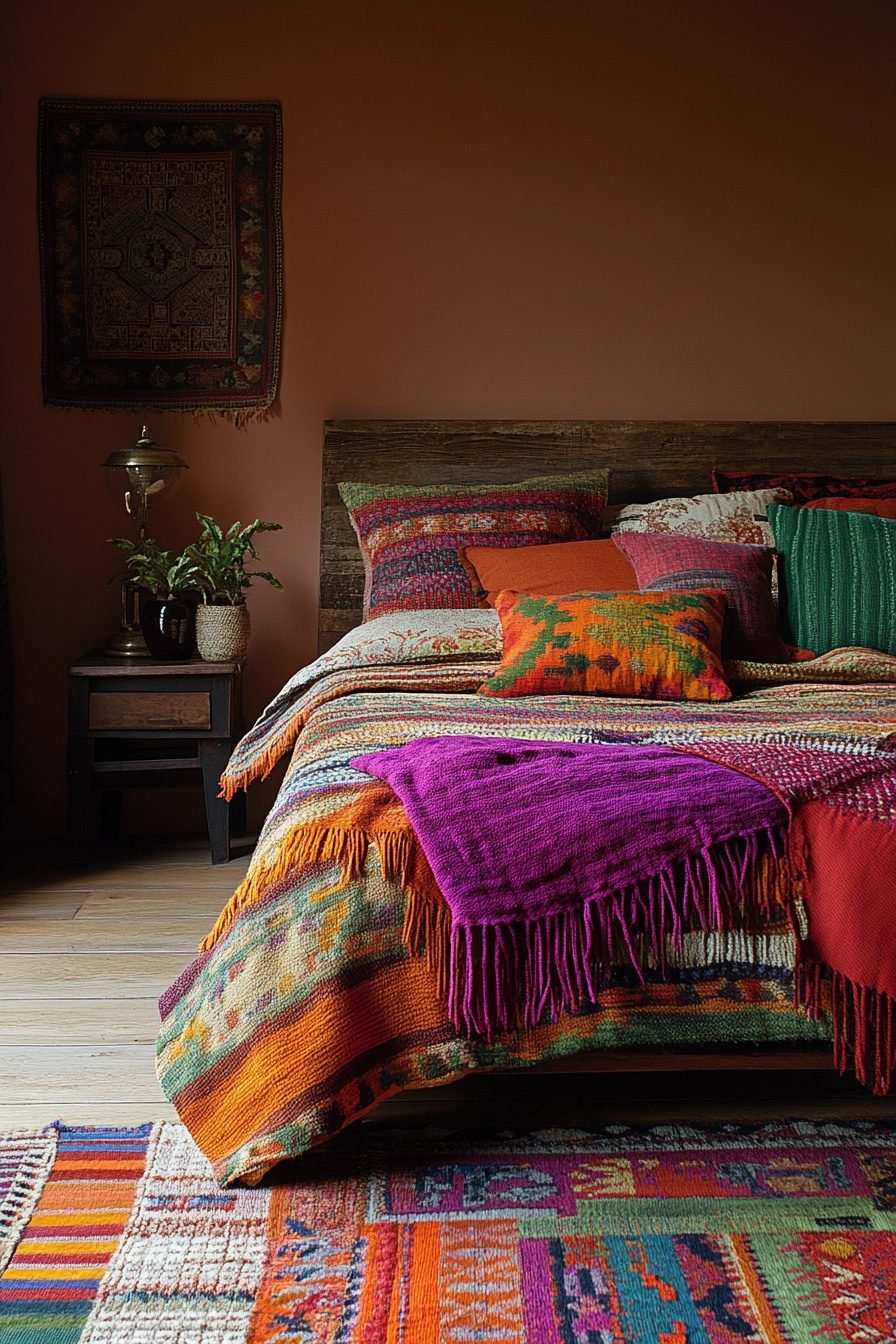 29 Colorful Eclectic Bedroom Ideas To Make Your Space Feel Lively And ...