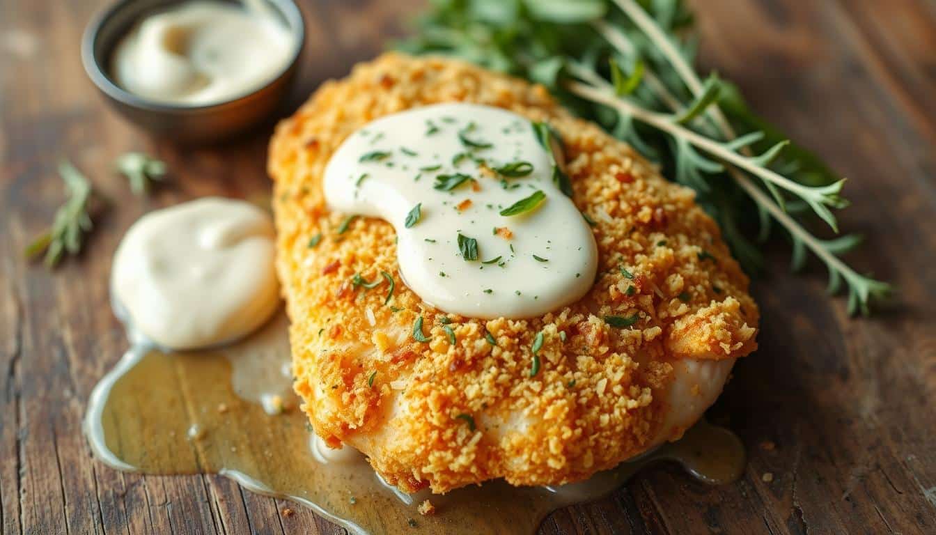 Air Fryer Parmesan Crusted Chicken With Mayo Recipe