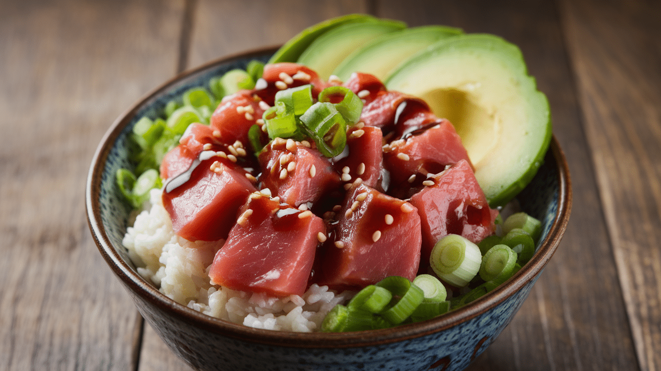 15-Minute Tuna Poke Bowls - Courtneys World