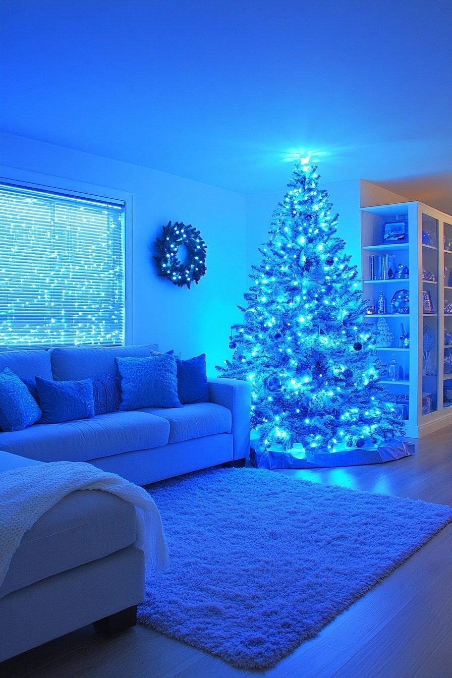 29 Blue Christmas Decor Ideas To Create A Peaceful Holiday Atmosphere ...
