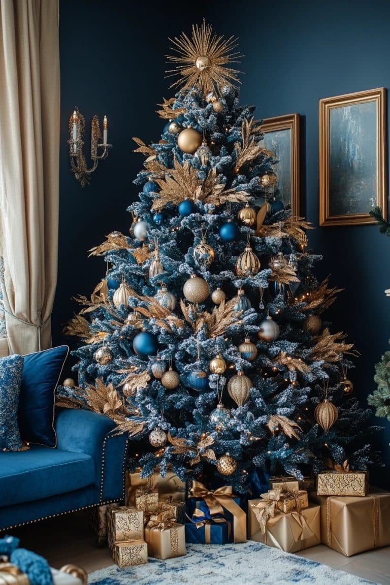 29 Blue Christmas Decor Ideas To Create A Peaceful Holiday Atmosphere ...