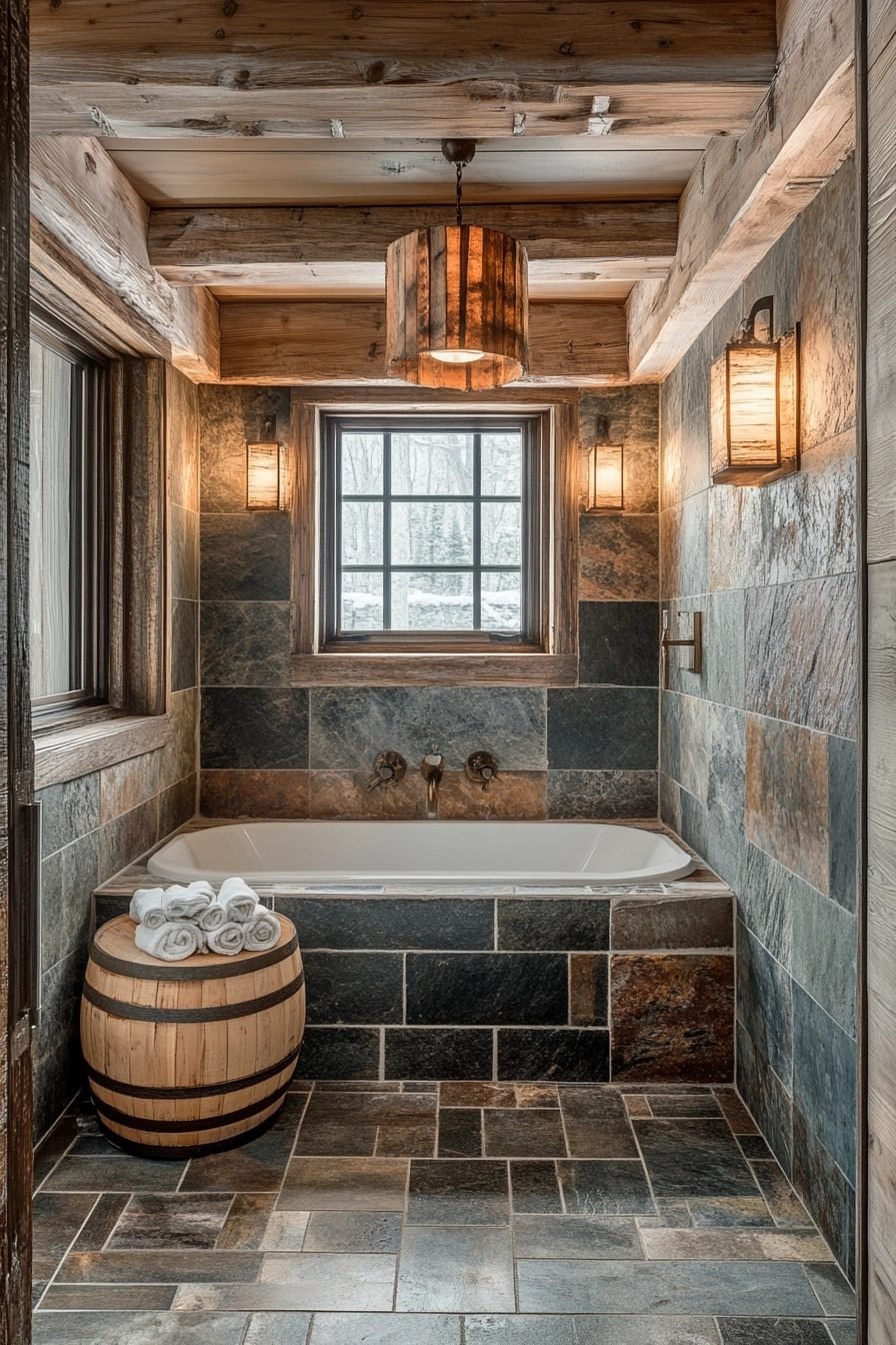 29 Rustic Wet Room Ideas For A Unique And Inviting Bathroom Design ...