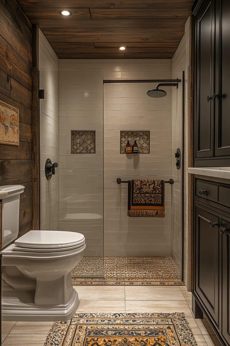 29 Rustic Wet Room Ideas For A Unique And Inviting Bathroom Design ...