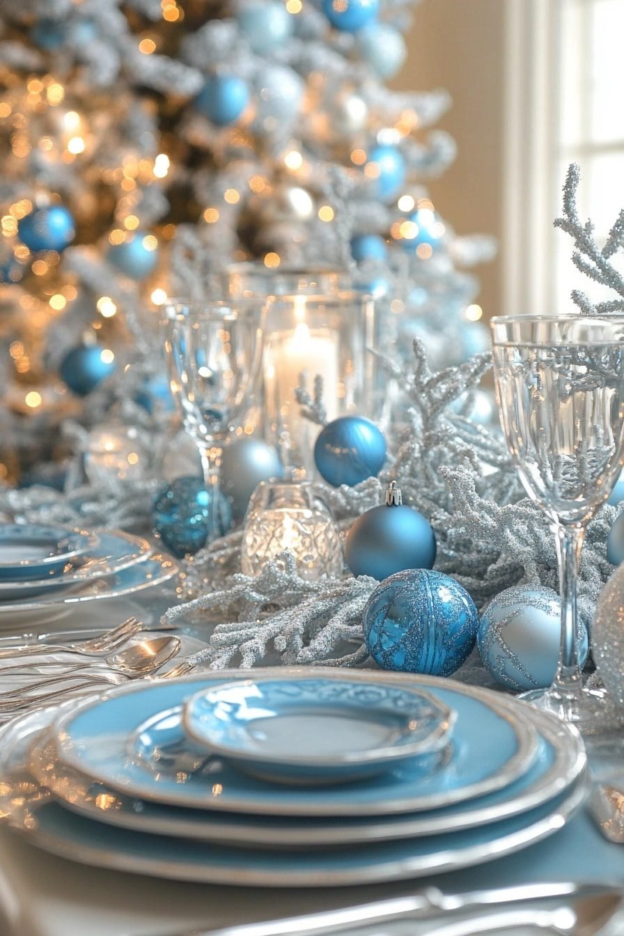 29 Blue Christmas Decor Ideas To Create A Peaceful Holiday Atmosphere ...