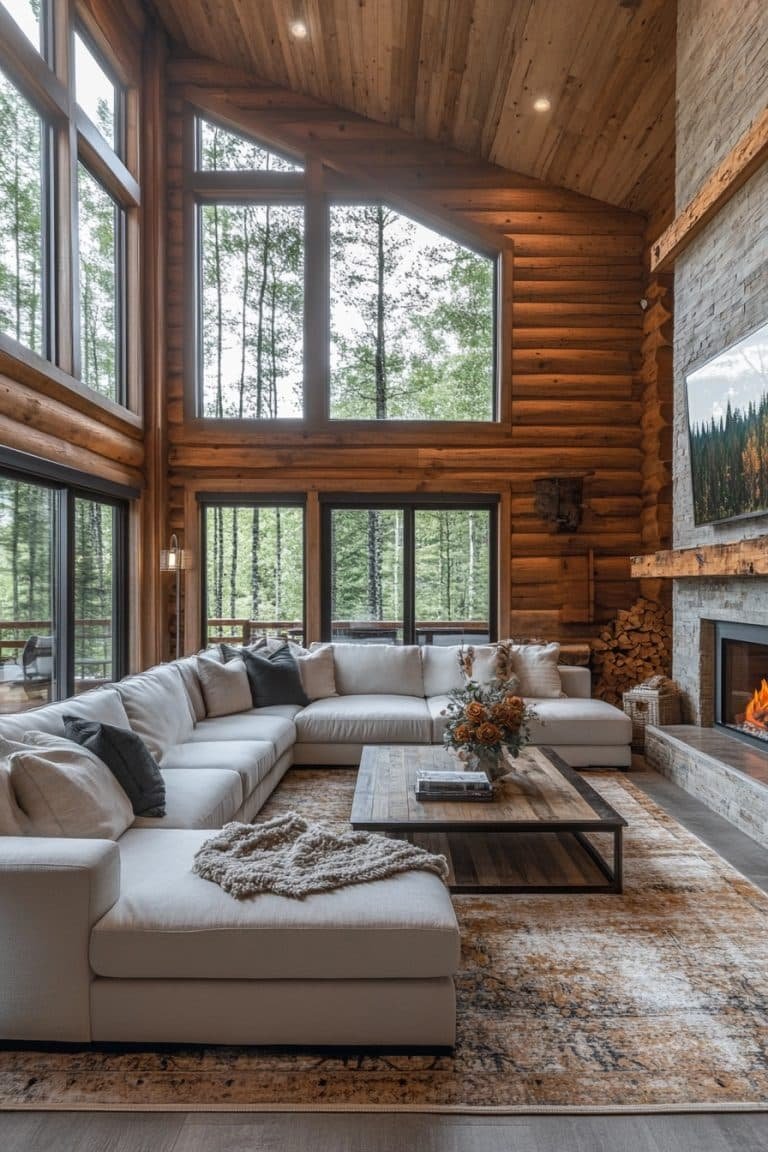 29 Log Home Aesthetic Ideas To Infuse Your Space With Cozy Character ...